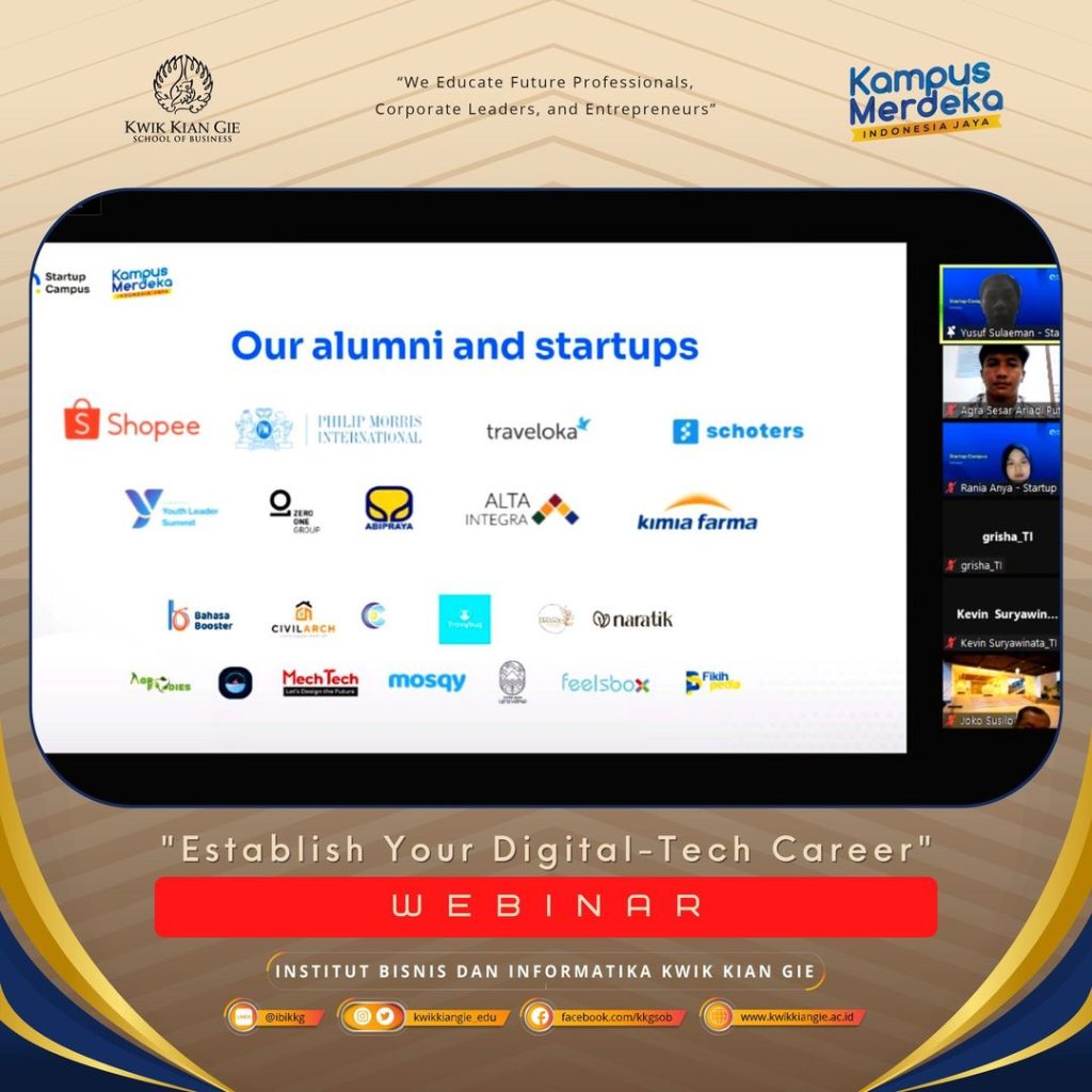 Webinar: Establish Your Digital-Tech Career - Kampus Kwik Kian Gie