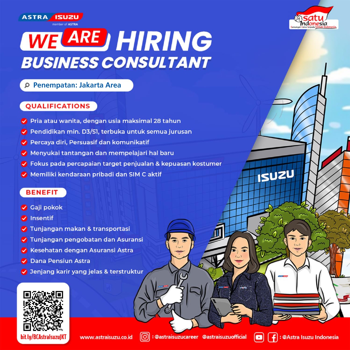 Hiring Astra Isuzu - Business Consultant - Kampus Kwik Kian Gie