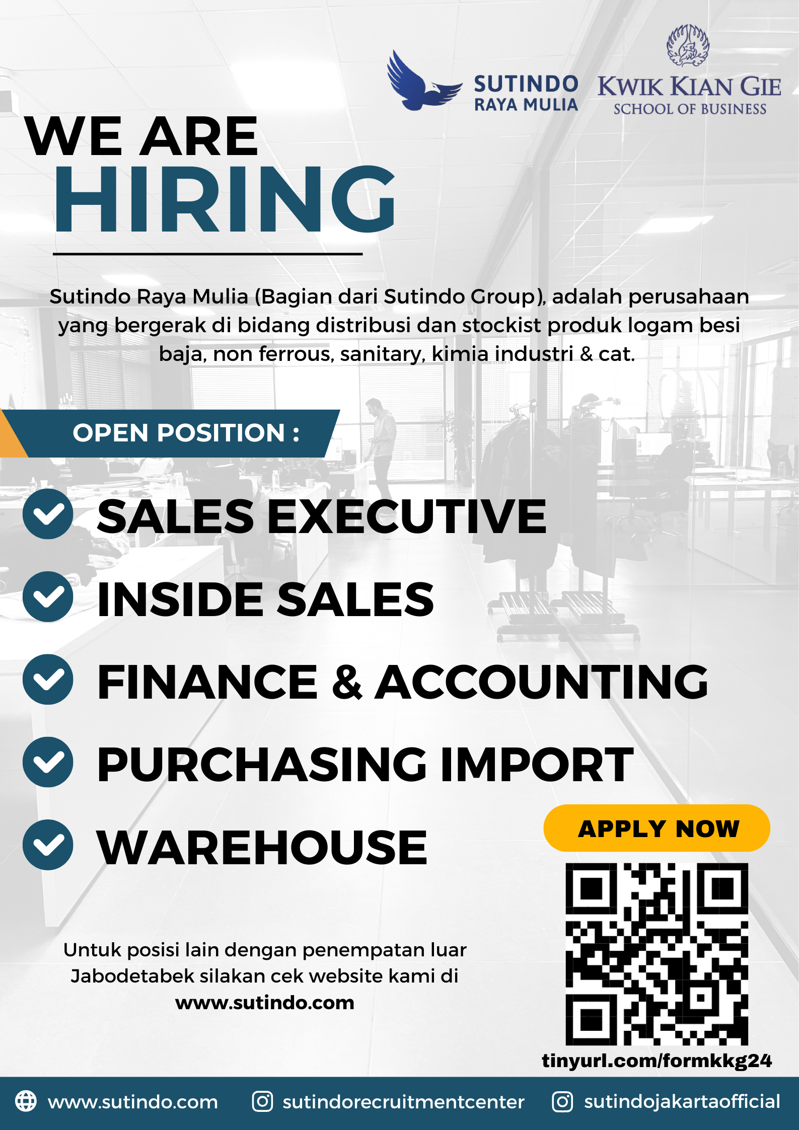 HIRING - SUTINDO RAYA MULIA - Kampus Kwik Kian Gie