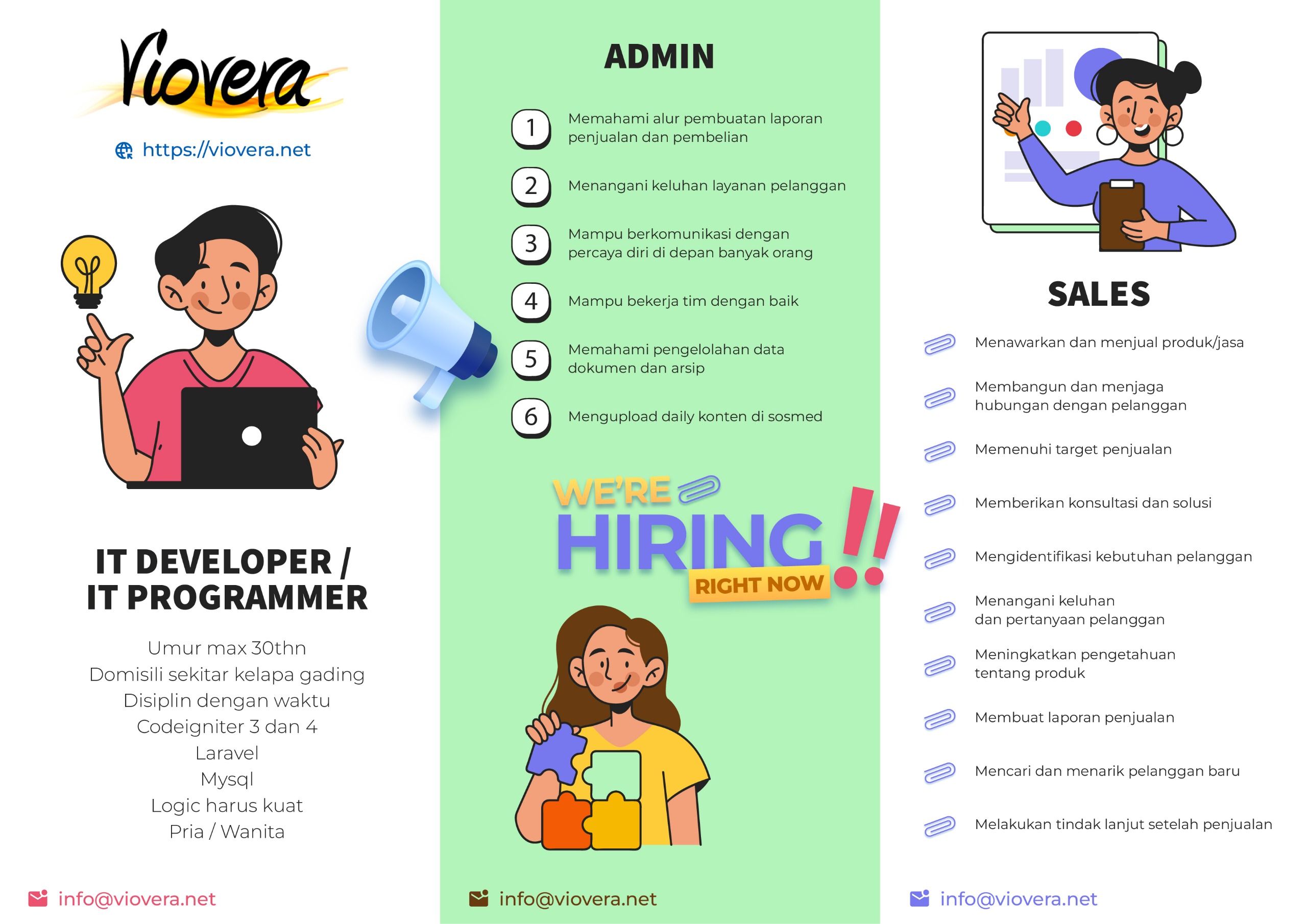 Hiring Viovera - Kampus Kwik Kian Gie